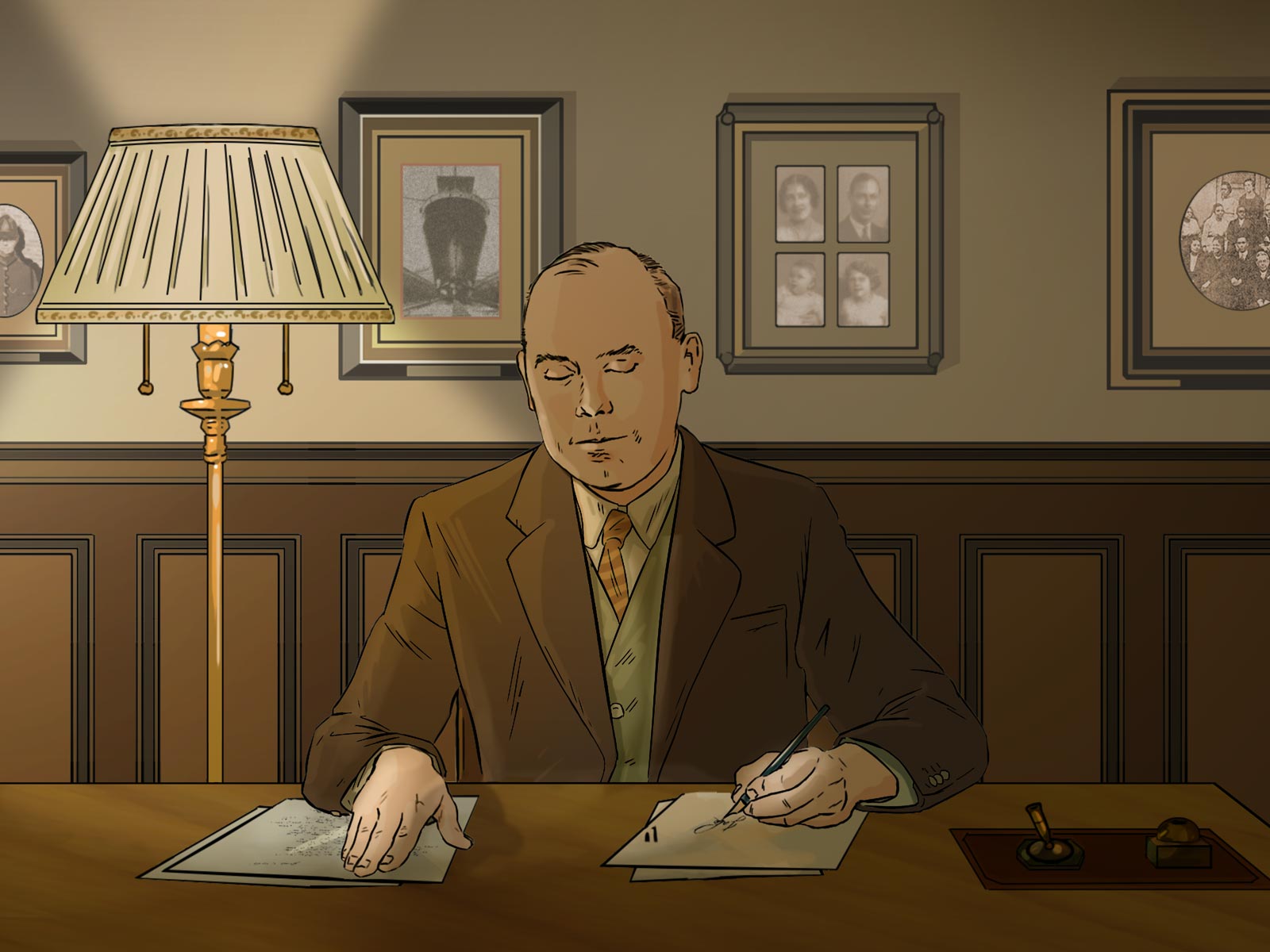 Des illustrations dans un style bande dessinée réaliste